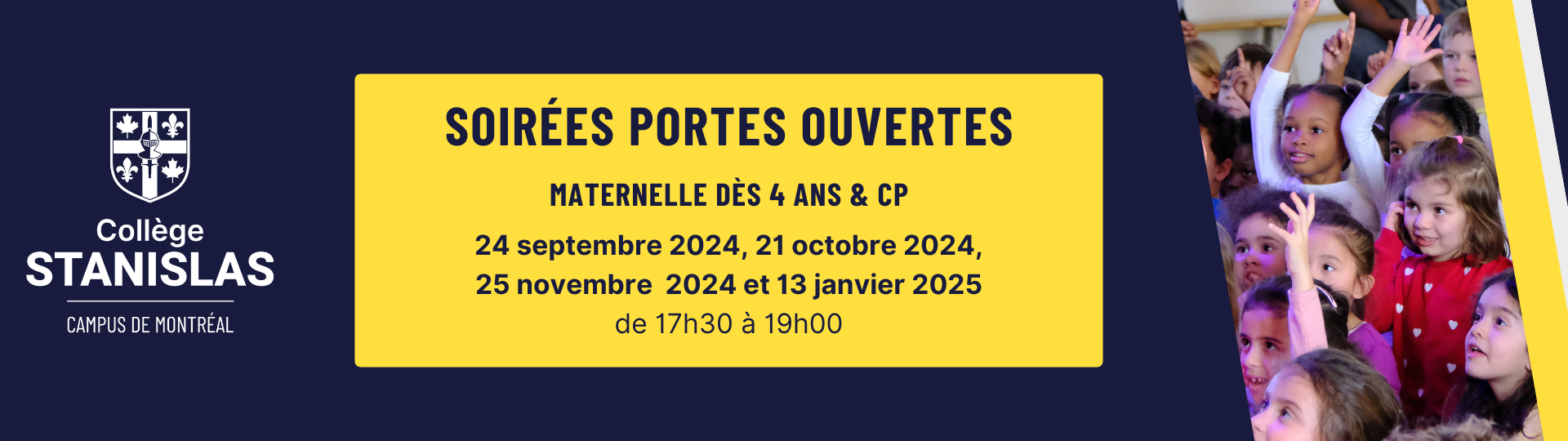 Soirées Portes Ouvertes - Maternelle & CP - Collège Stanislas